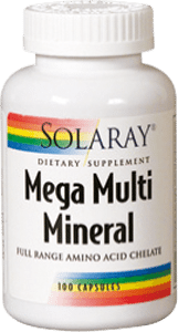 MEGA MULTI MINERAL-120 CÁP.VEGETALES, CITRATO SOLARAY - Arganium Natural