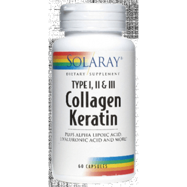 COLLAGEN KERATIN- 60 CÁPSULAS SOLARAY - Arganium Natural