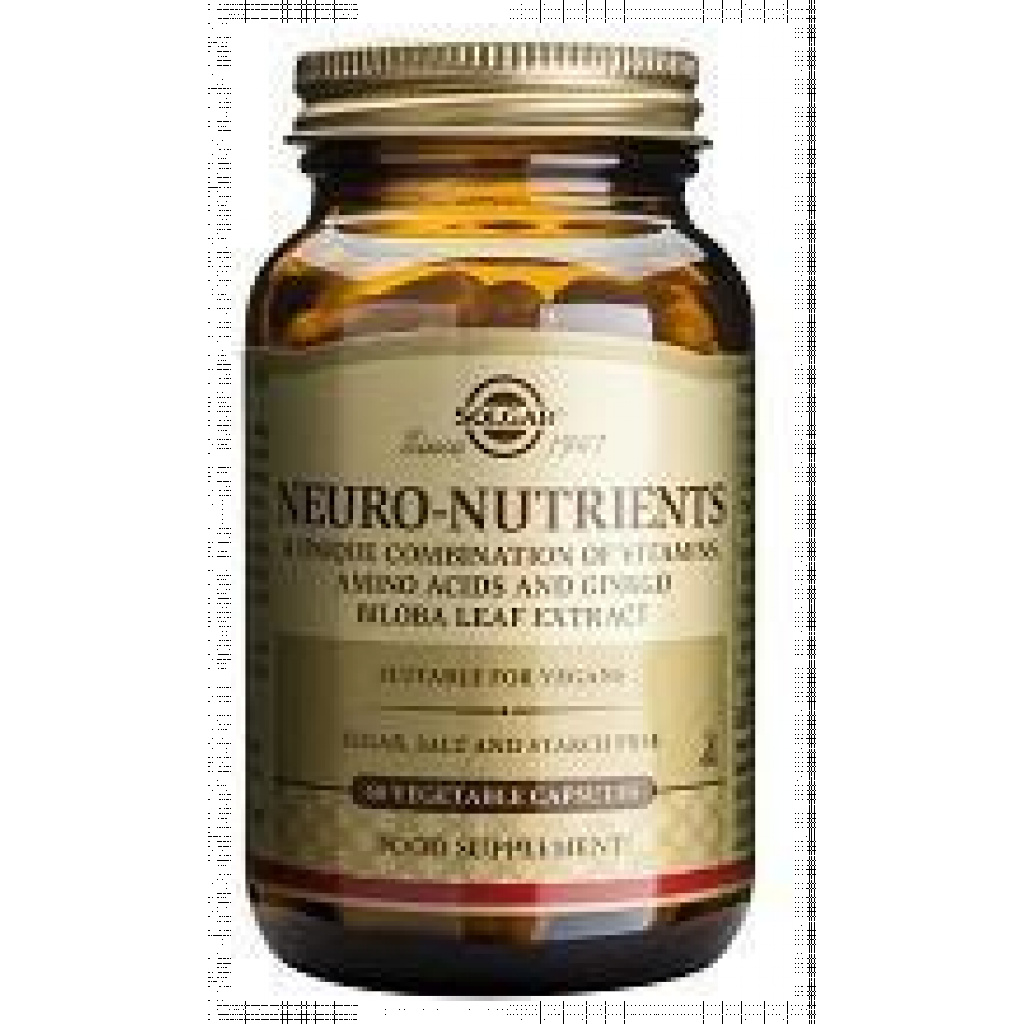 Neuro Nutrientes. 60 Cápsulas Vegetales SOLGAR - Arganium Natural