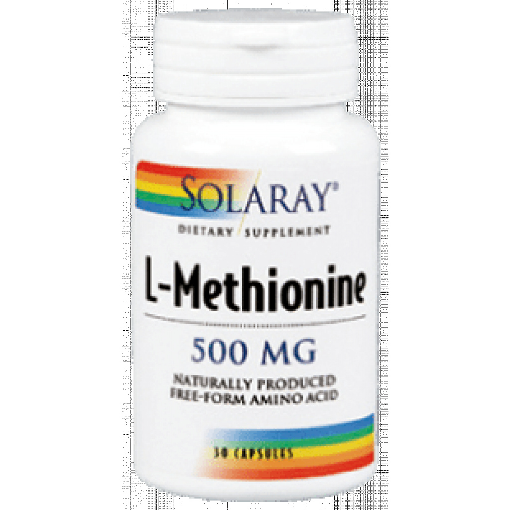 L-METHIONINE 500 MG 30 CÁPSULAS-SOLARAY - Arganium Natural