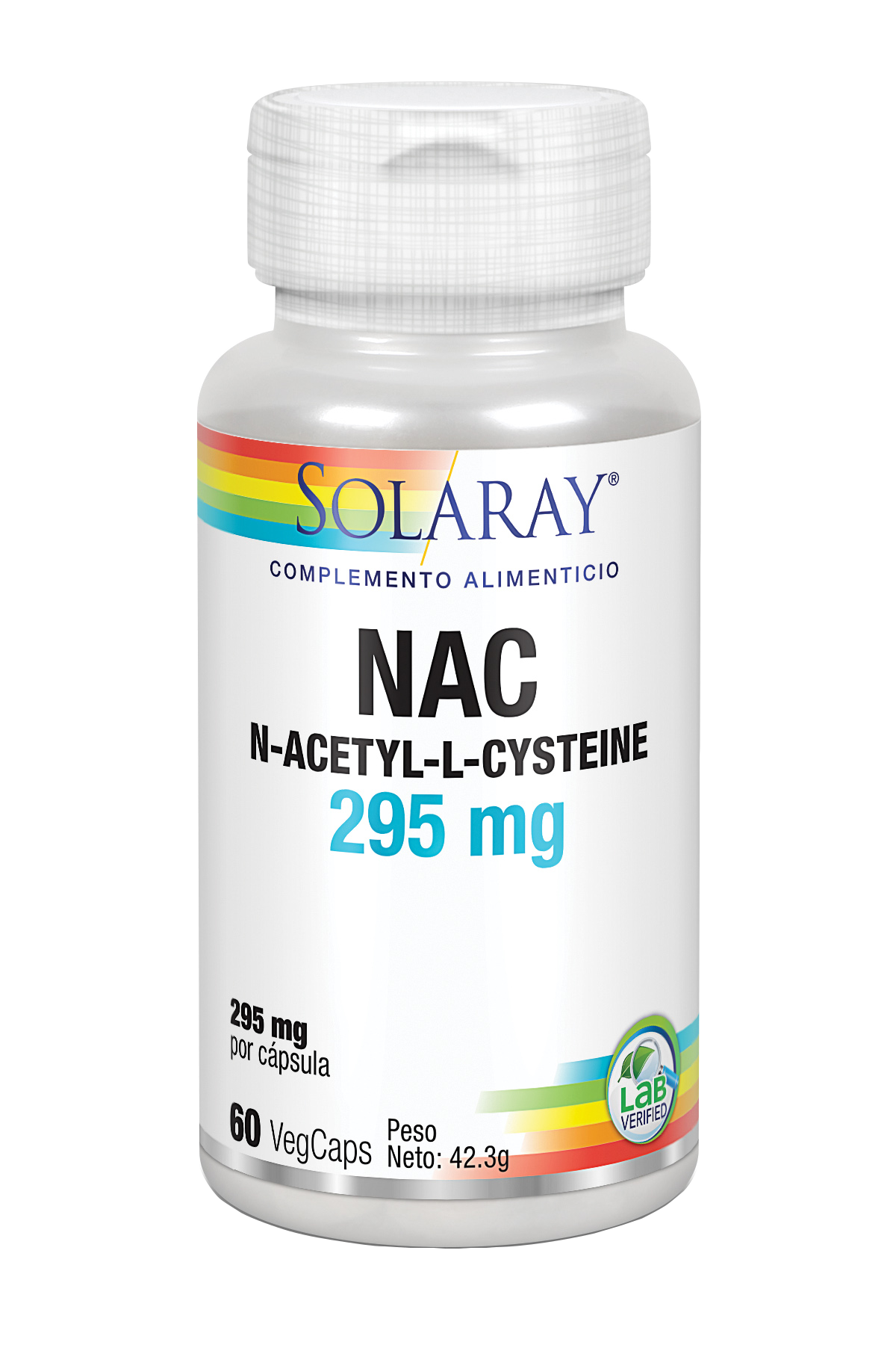 NAC 60 CÁPSULAS VEGETALES SOLARAY - Arganium Natural